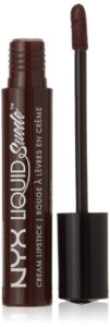 nyx professional makeup liquid suede cream lipstick - club hopper (brown with reddish undertone)