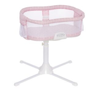 halo bassinest swivel sleeper premiere series bassinet, rose leaf