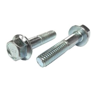 (3) m10-1.25x60 hex flange bolts class 10.9 jis small head frame cap screws zinc