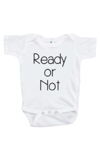 7 ate 9 apparel ready or not pregnancy announcement onepiece 0-3 months