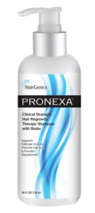 hairgenics pronexa clinical strength hair growth & regrowth therapy hair loss shampoo with biotin, collagen, and dht blockers for thinning hair, 8 fl. oz.