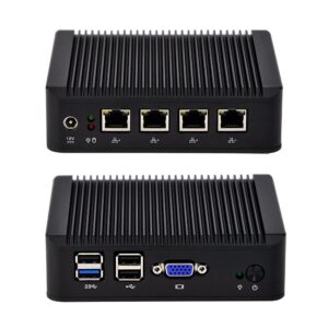 mini pc x86 intel baytrail j1900 quad core 8g ram 128g ssd office industrial fanless computer