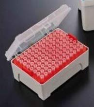 earthox sterile pipette tips with filter 10 µl low retention (96 tips per rack)