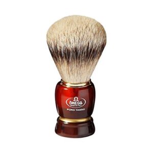 omega 637 silvertip badger shaving brush