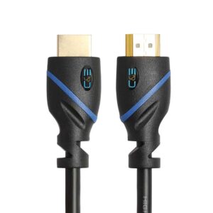 60ft (18.3m) high speed hdmi cable male to male with ethernet black (60 feet/18.3 meters) supports 4k 30hz, 3d, 1080p and audio return cne622446