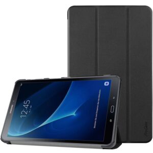 procase slim case for galaxy tab a 10.1 2016 sm-t580 t585 t587, smart cover stand folio case for galaxy tab a 10.1 inch tablet -black