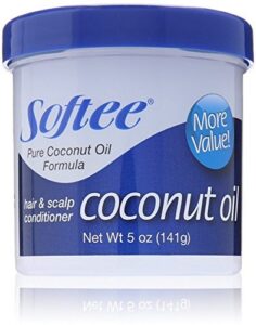 softee coconut oil hair & scalp conditioner - 5oz