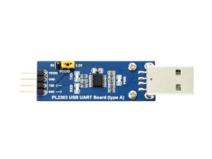 waveshare pl2303 usb to uart (ttl) communication module v2 usb-a connector compatible with 1.8v/2.5v/3.3v/5v logic level supports windows xp/7/8/10/11/