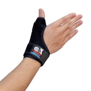 irufa, 3d breathable spacer fabric reversible cmc joint thumb stabilizer, splint spica, abducted thumb for blackberry thumb, trigger finger, mommy thumb, one pcs (regular)