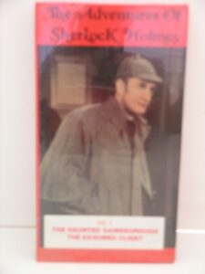 the adventures of sherlock holmes---vol.4-----vhs video tape