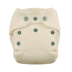 thirsties snap natural newborn bamboo fitted cloth diaper, fin