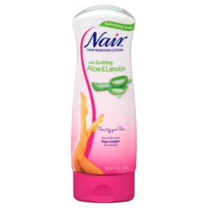 nair hair remover lotion for legs & body aloe & lanolin 9 oz (pack of 12)