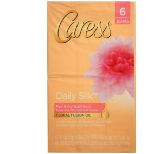 caress bar soap daily silk 3.75 ounce 6 count (pack of 2)