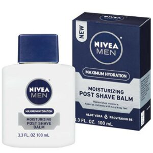 nivea men maximum hydration moisturizing post shave balm, 3.3 ounces (6 packs)