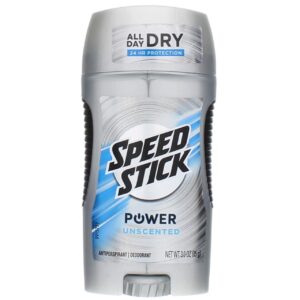 speed stick power anti-perspirant deodorant unscented 3 oz (pack of 8)