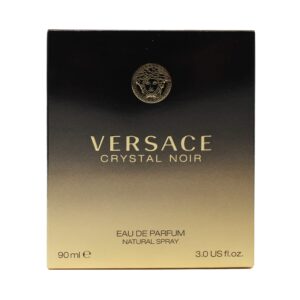 versace crystal noir for women eau de parfum spray, 3 ounce/90 ml