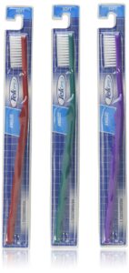 tek pro toothbrush compact head soft angled, color may vary 1 each (pack of 11)