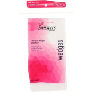 swisspers cosmetic application wedges 32 ea (pack of 4)