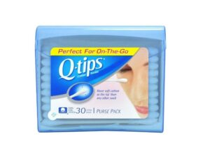 q, tips cotton swabs, 30 ct, travel size purse ct (quantity of 5)