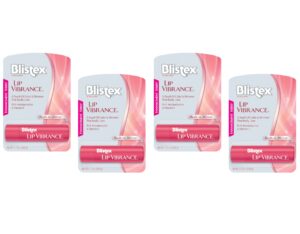 blistex lip vibrance, lip protectant 0.13 oz (pack of 4)