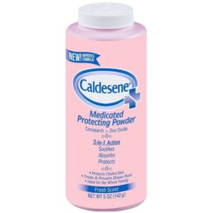 caldesene medicated protecting powder with zinc oxide & cornstarch, 5 oz (pack of 7)