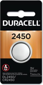 duracell lithium battery security 3 volt dl2450b 1 each (pack of 2)