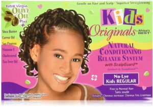 africa's best kids originals, natural conditioning relaxer system with scalp guard 1 ea (pack of 10)