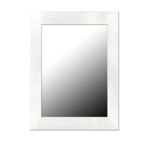 home basic dm47051 12" x 16" wall mirror, black