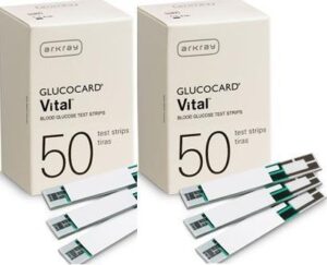 arkray glucocard vital blood test strips 100 strips