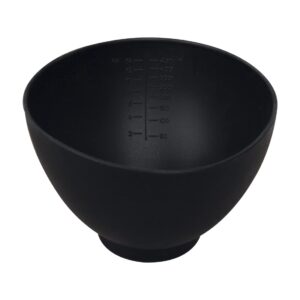 forpro professional collection silicone mixing bowl, black, flexible, odorless, for mixing facials, massage, body & other products, 14 oz