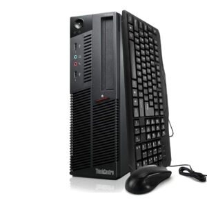 lenovo thinkcentre m91 high performance small factor desktop (intel quad core i5 up to 3.4ghz processor), 16gb ddr3 ram, 2tb hdd, dvd, rj45, windows 10 professional (i5) (renewed)