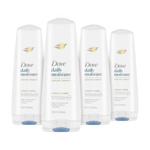 dove nutritive solutions 4 count moisturizing conditioner daily moisture for dry hair deep conditioner detangles and nourishes dry hair 12 oz