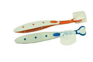 surround toddler toothbrush (pack of 2) (blue/coral)