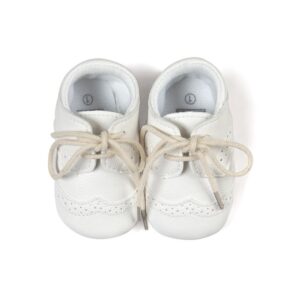 estamico baby boys shoes prewalker pu sneakers white 6-12 months