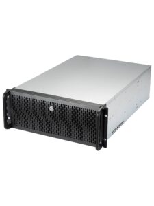 rosewill 4u server chassis rackmount case | 15 3.5" hdd bays | e-atx compatible | 6 front 120mm fans, 2 rear 80mm fans | 2x usb 3.0 | front panel lock and key | silver/black - rsv-l4500u