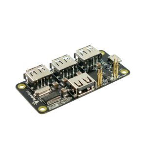 makerspot 4-port stackable usb hub hat for raspberry pi zero v1.3 (with camera connector) and pi zero w /2w (with bluetooth & wifi)