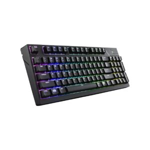 cooler master masterkeys pro l white led mechanical gaming keyboard, cherry mx brown, full size (large)