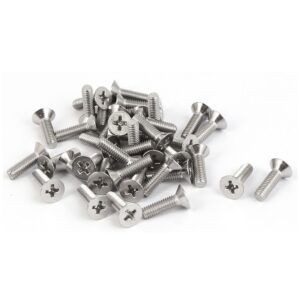 uxcell m4x14mm 316 stainless steel flat head phillips machine screws silver tone 40 pcs