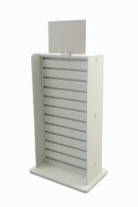 fixturedisplays® white slatwall display countertop rack pop pos retail stand 11561