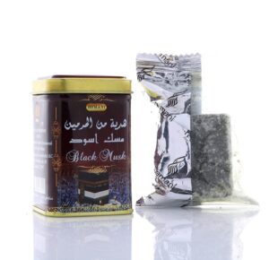 hemani halal black musk - non alcoholic solid perfume 25g