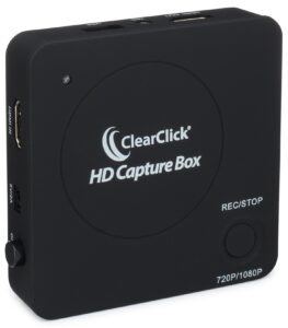 clearclick hd capture box - capture video from gaming devices & hdmi sources (no computer required)