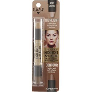 hard candy highlight and contour face duo stick, 1097 medium