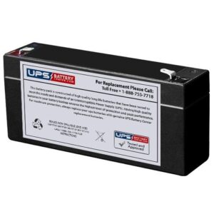 compatible replacement for yuasa np2.8-6 6v 3ah battery with f1 terminals by ups battery center