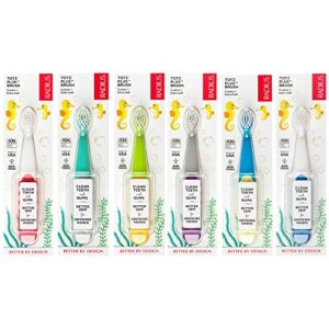 radius totz plus brush kids toothbrush silky soft bpa free ada accepted designed for delicate teeth & gums for children 3 years & up - assorted - pack of 6