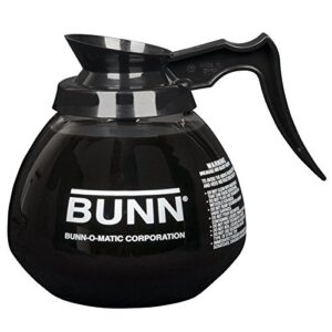 bunn 42400.0024 64 oz. glass decanter with black handle