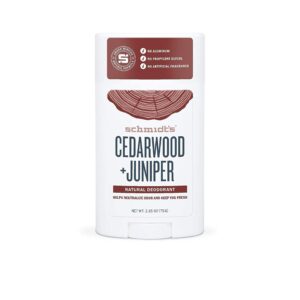 schmidt's deodorant - natural deodorant cedarwood + juniper - 2.65 oz. by schmidt's deodorant