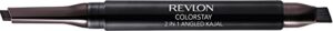 revlon colorstay 2-in-1 angled kajal eyeliner, waterproof eye makeup with smudge brush for smokey eyes, fig (102), 0.01 oz