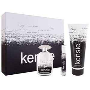 kensie fragrance for her eau de parfum 3.4 fl. oz, eau de parfum 0.3 fl. oz, and body lotion 6.8 oz