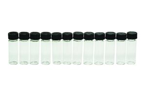 se 1-3/4" x 9/16" leak-proof glass vial set (12 pc.) - gb3-12