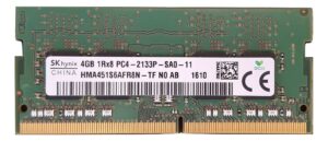 sk hynix 4gb 1rx8 pc4-17000 ddr4-2133 1.2volt cl15 260 pin sodimm memory p/n hma451s6afr8n-tf